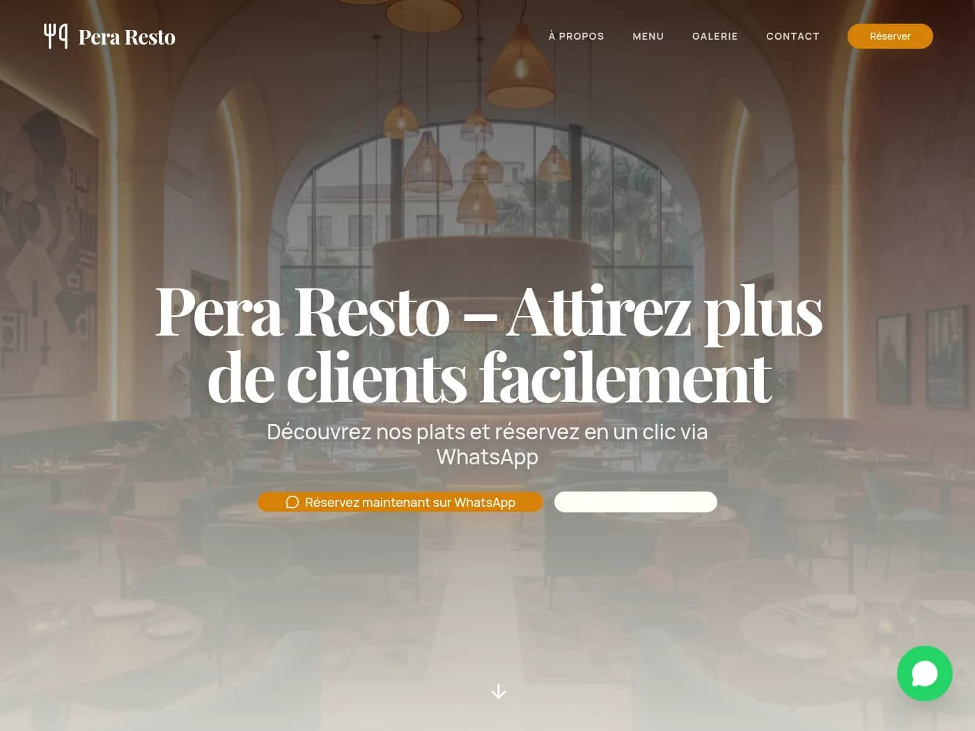 Pera Resto Web Page
