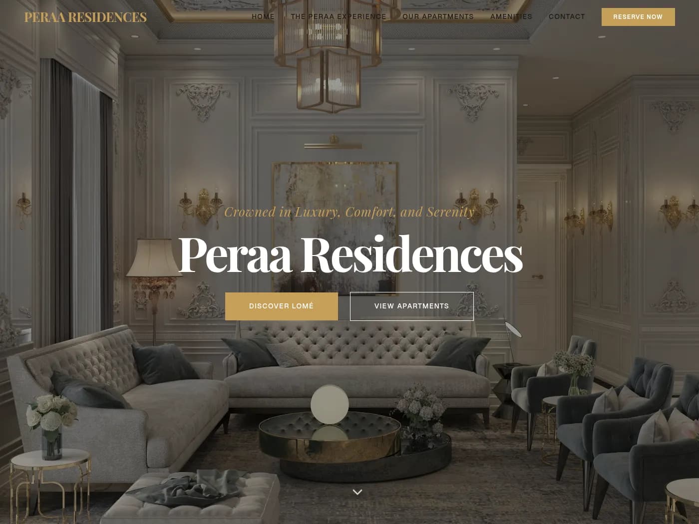 Peraa Residences Website