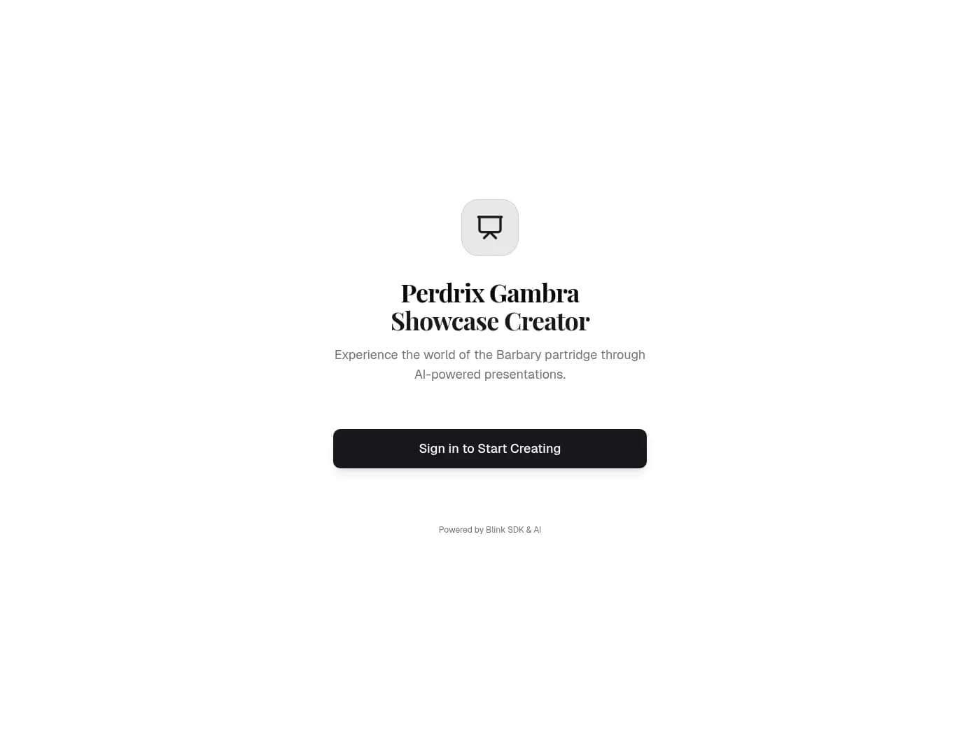 Perdrix Gambra Showcase