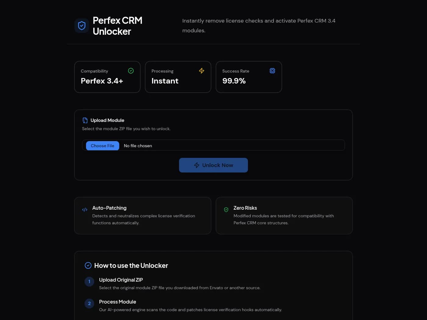 Perfex CRM Unlocker