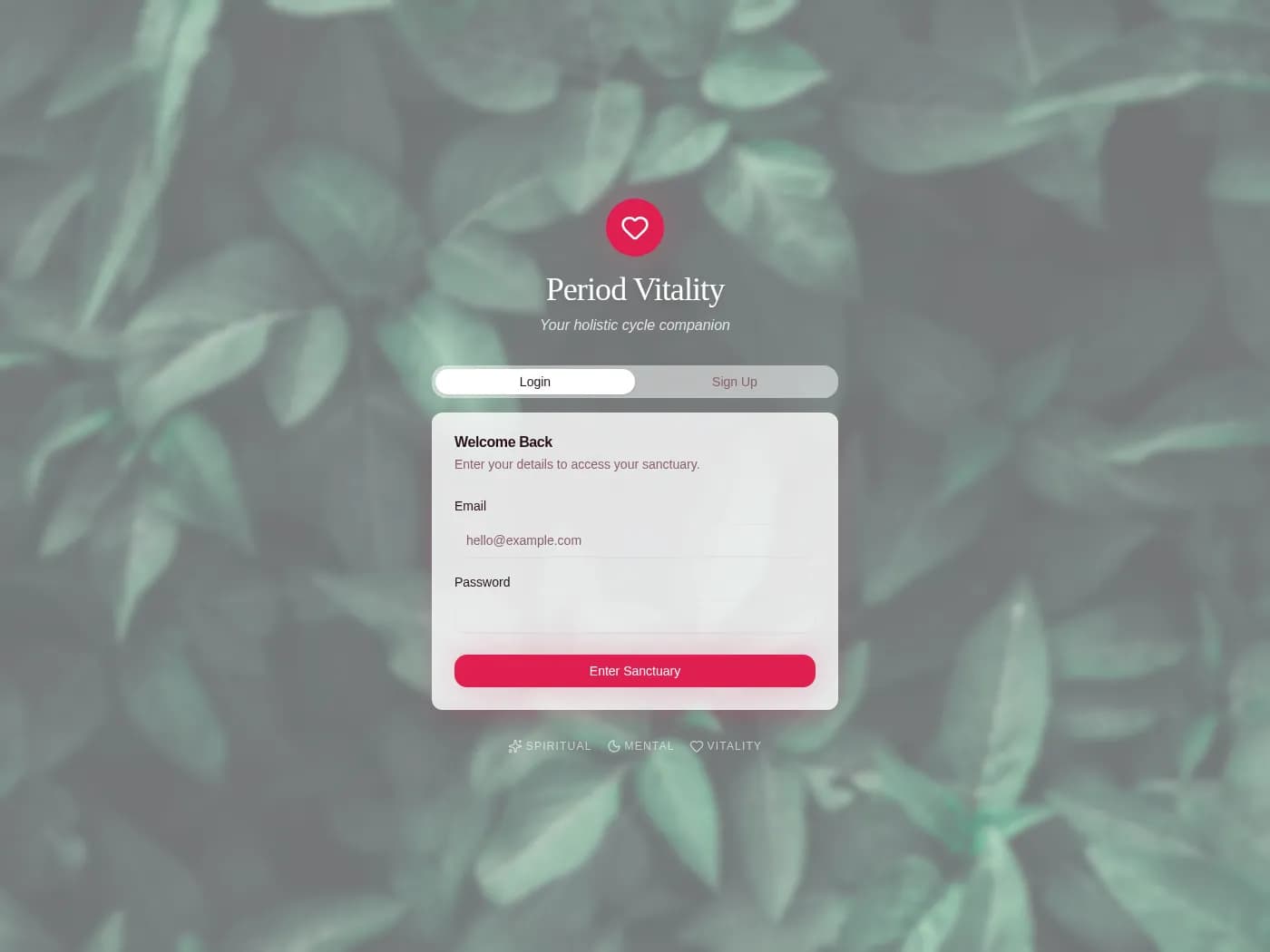 Period Vitality Helper
