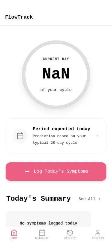 FlowTrack Period App