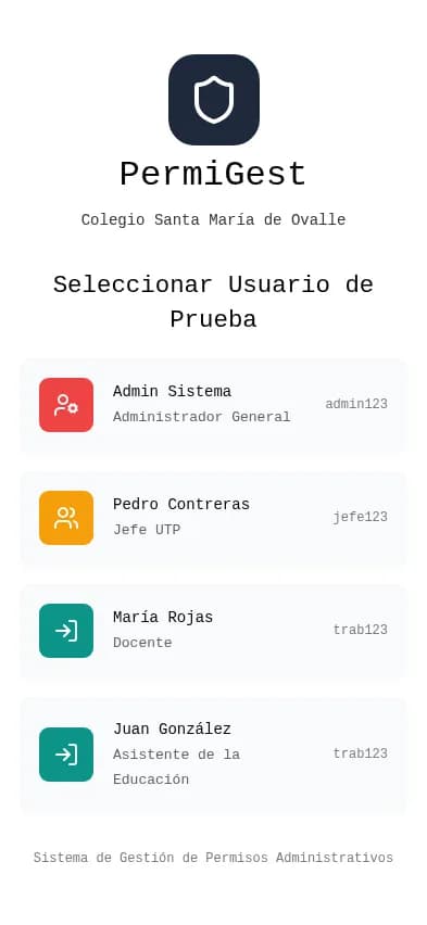 PermiGest Colegio Santa María