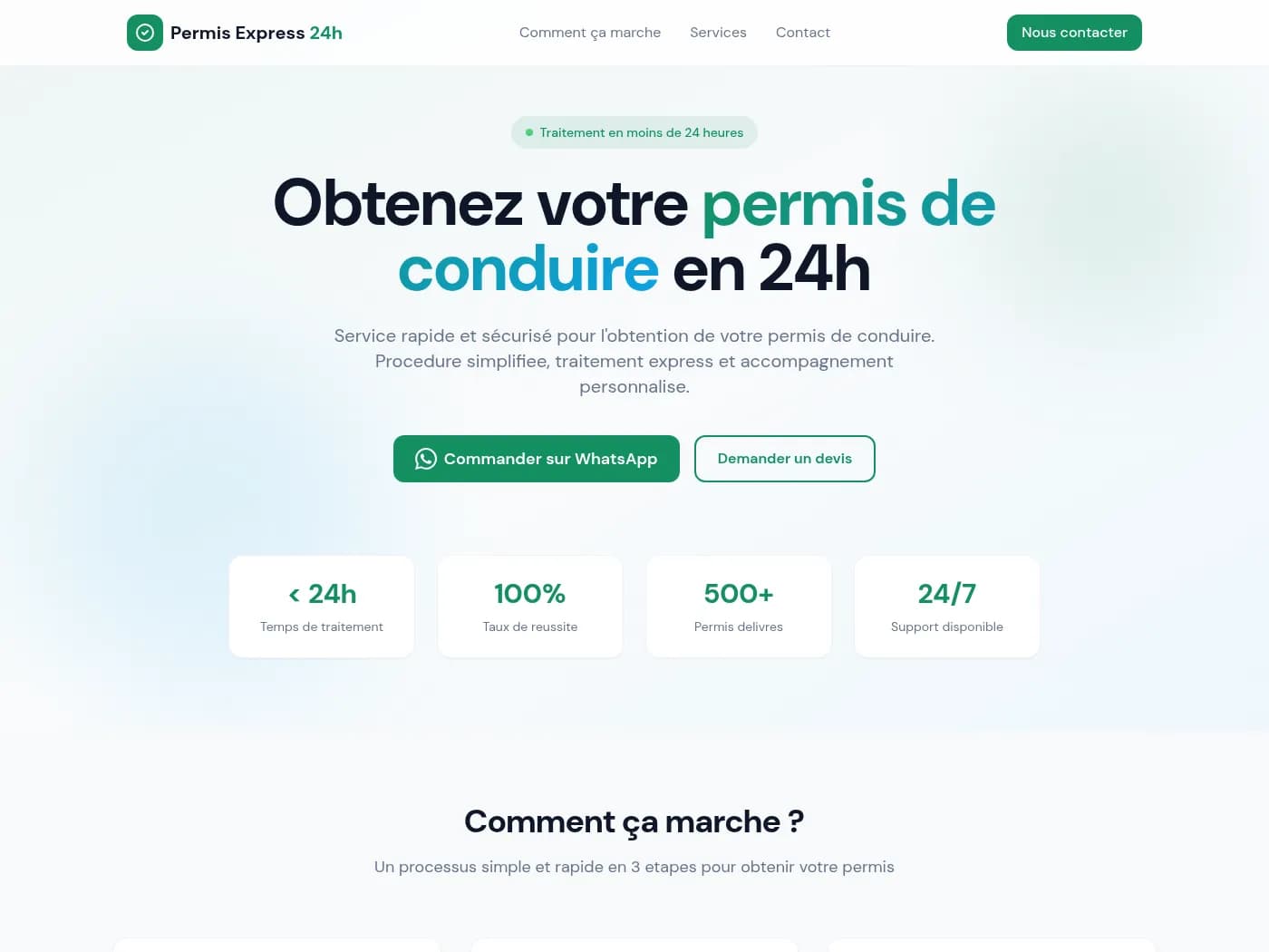 Permis Express 24h