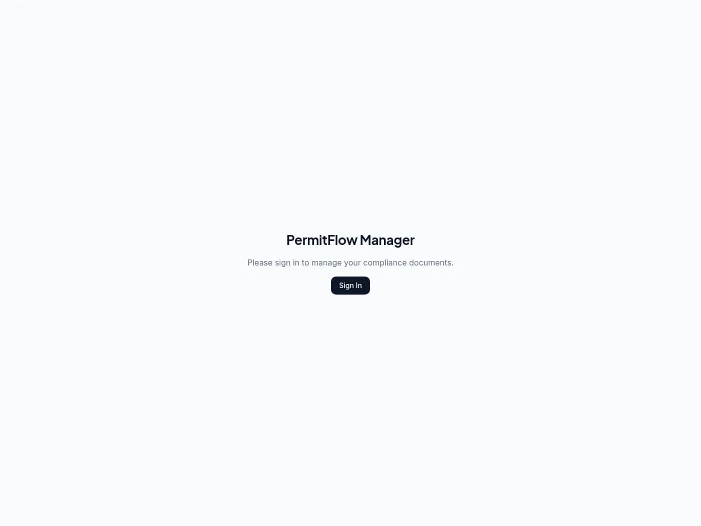 PermitFlow Manager