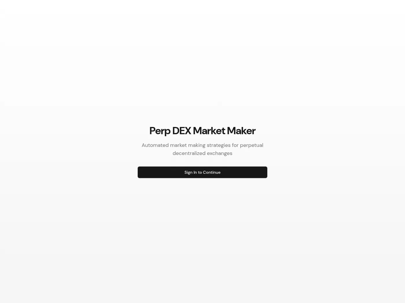 Perp DEX Market Maker Bot