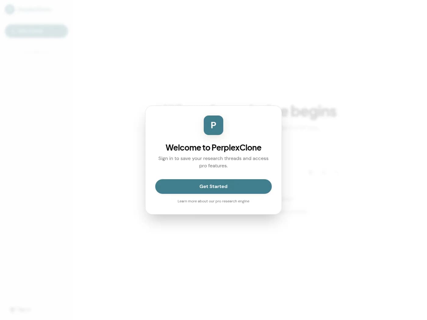 Perplexity AI Clone