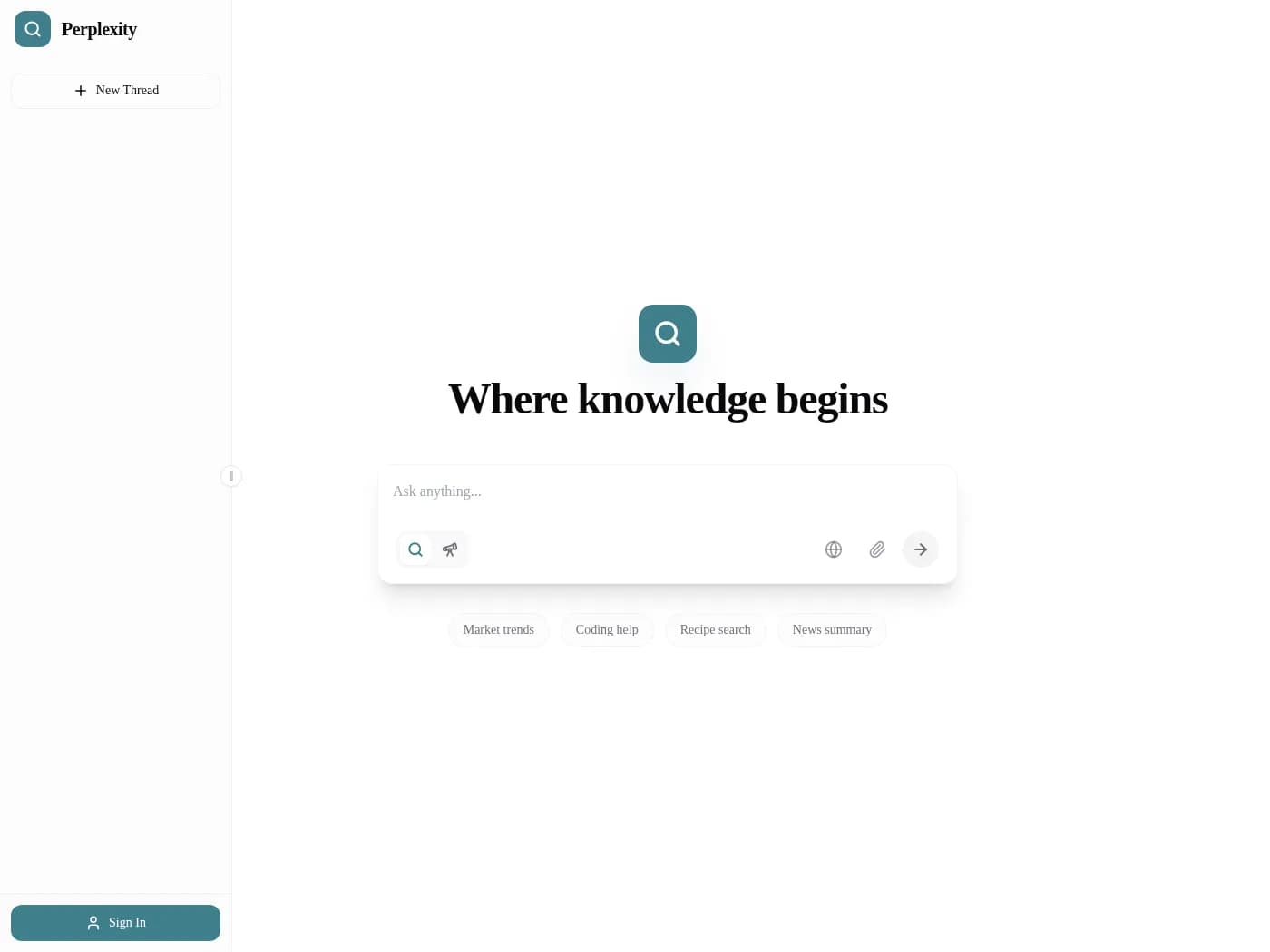 Perplexity AI Clone