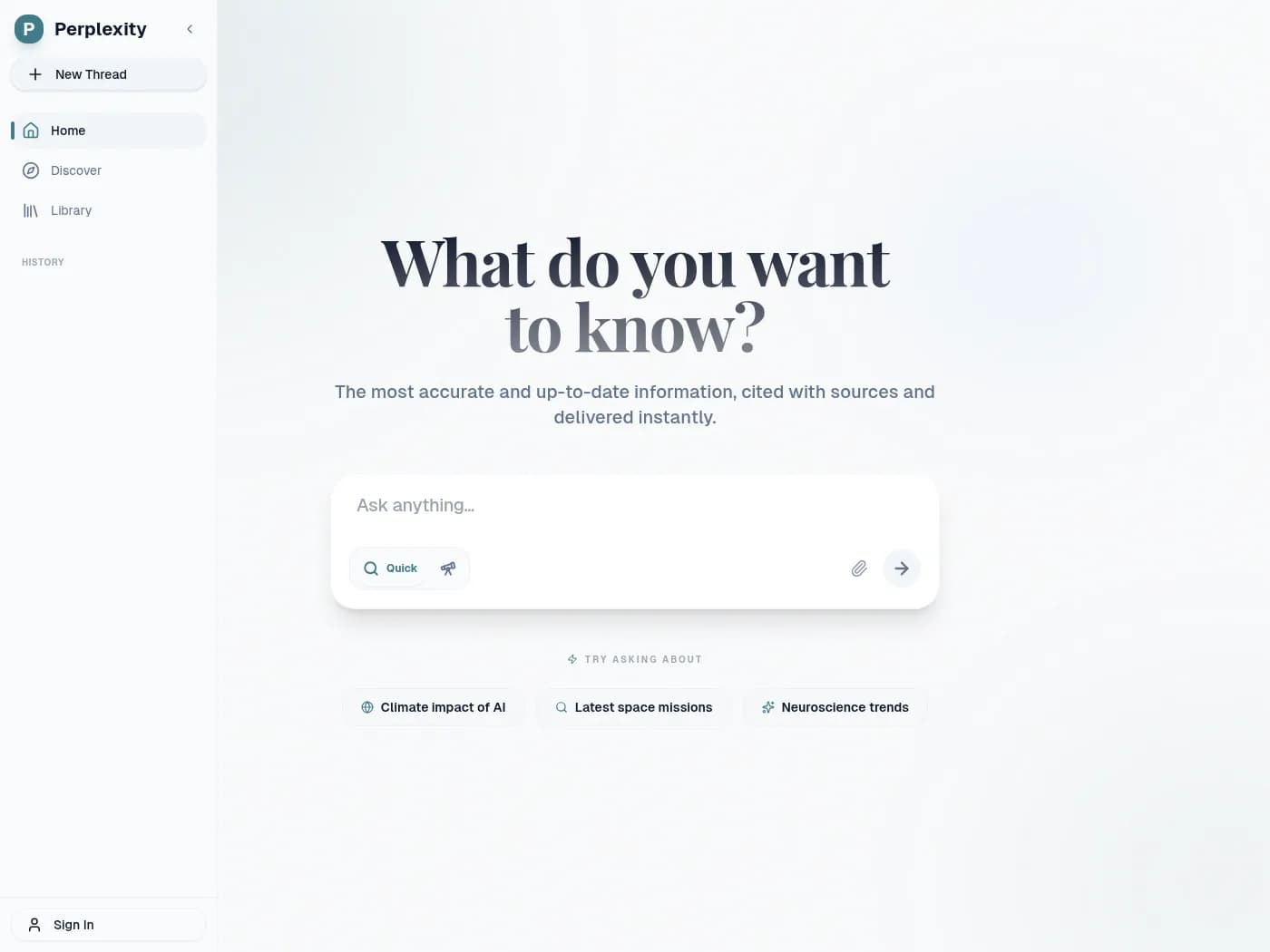 Perplexity AI Clone