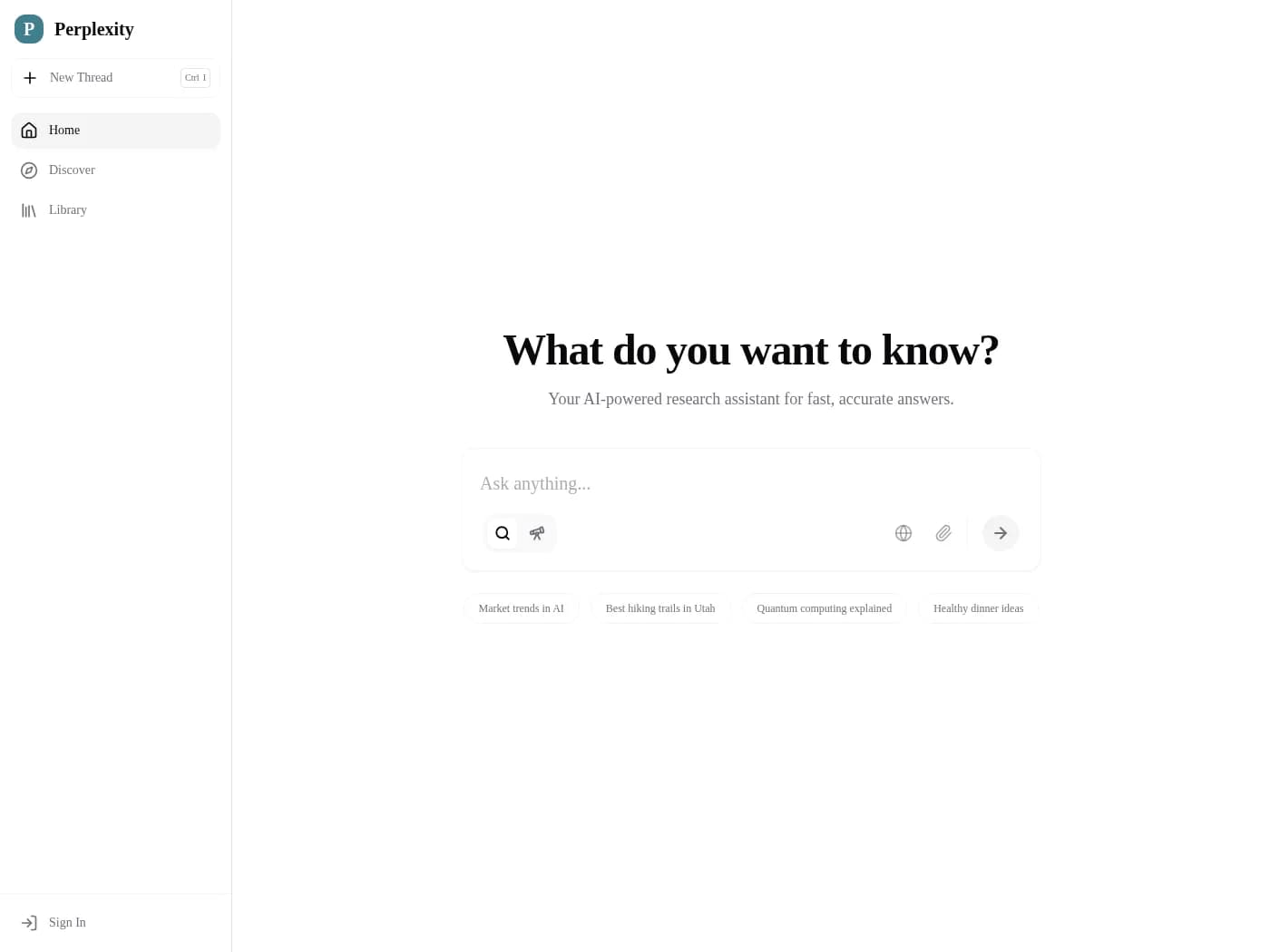 Perplexity AI Clone