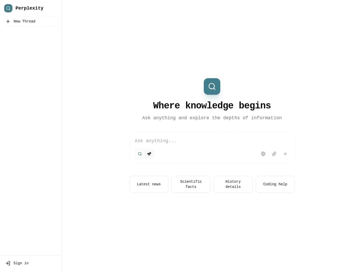 Perplexity AI Clone