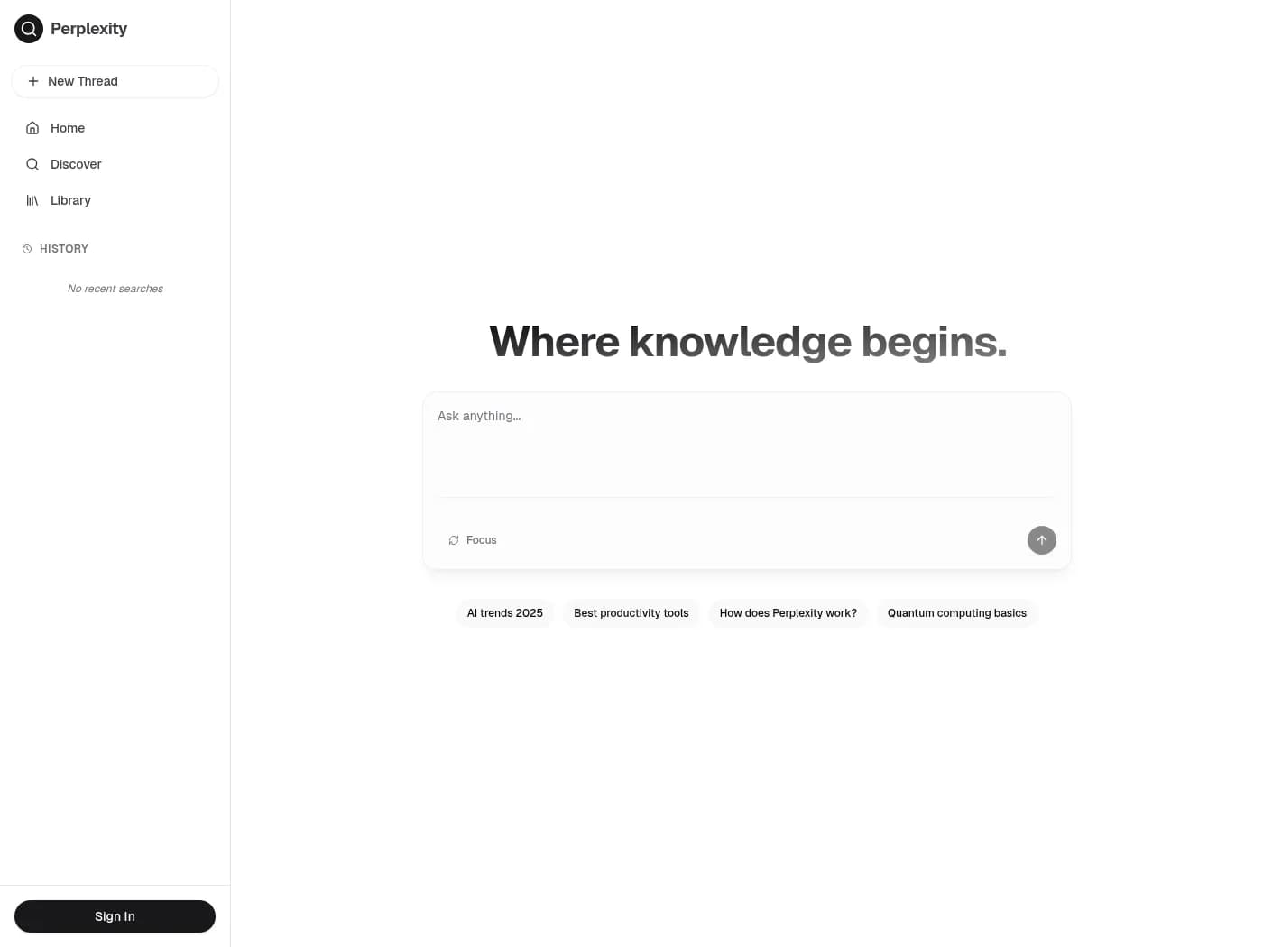 Perplexity AI Clone