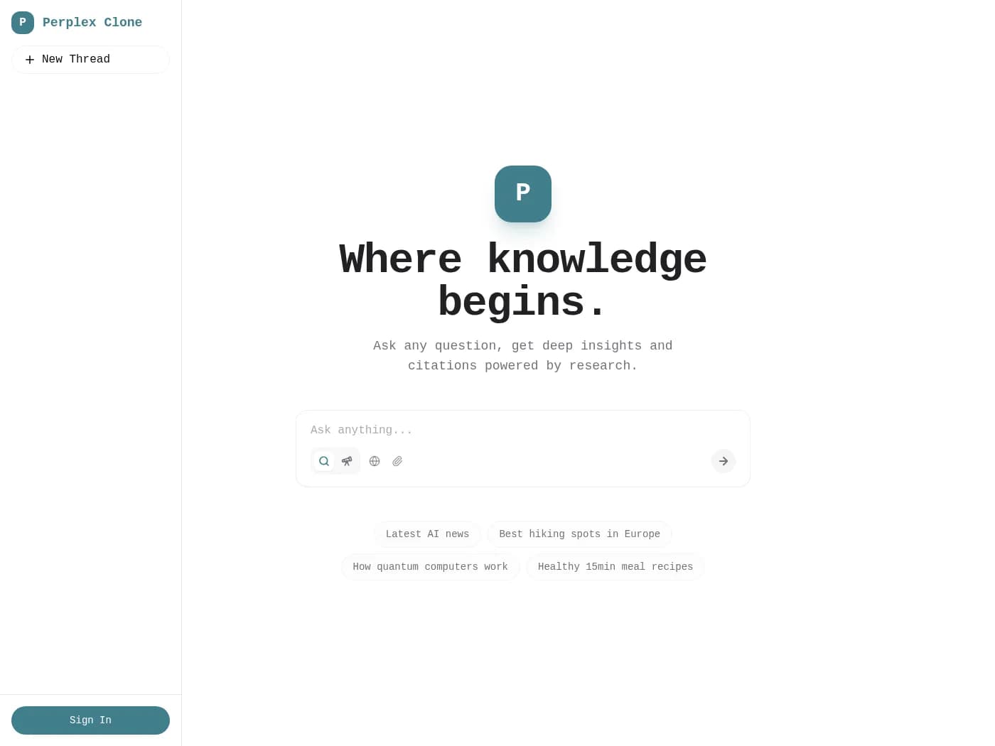 Perplexity Clone