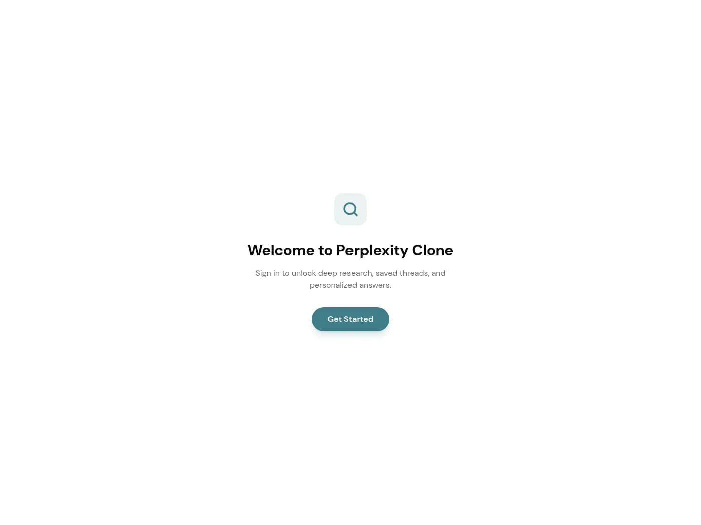 Perplexity Web Clone