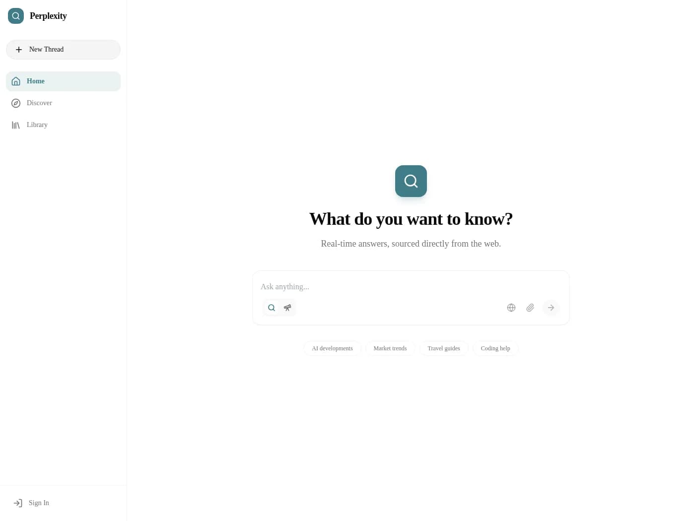 Perplexity AI Clone
