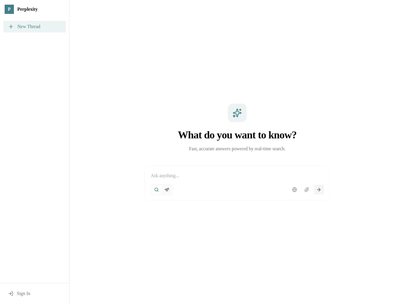 Perplexity Clone Site
