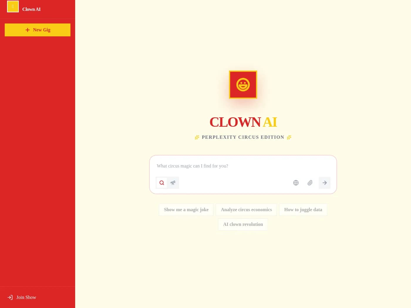 Perplexity Clown AI