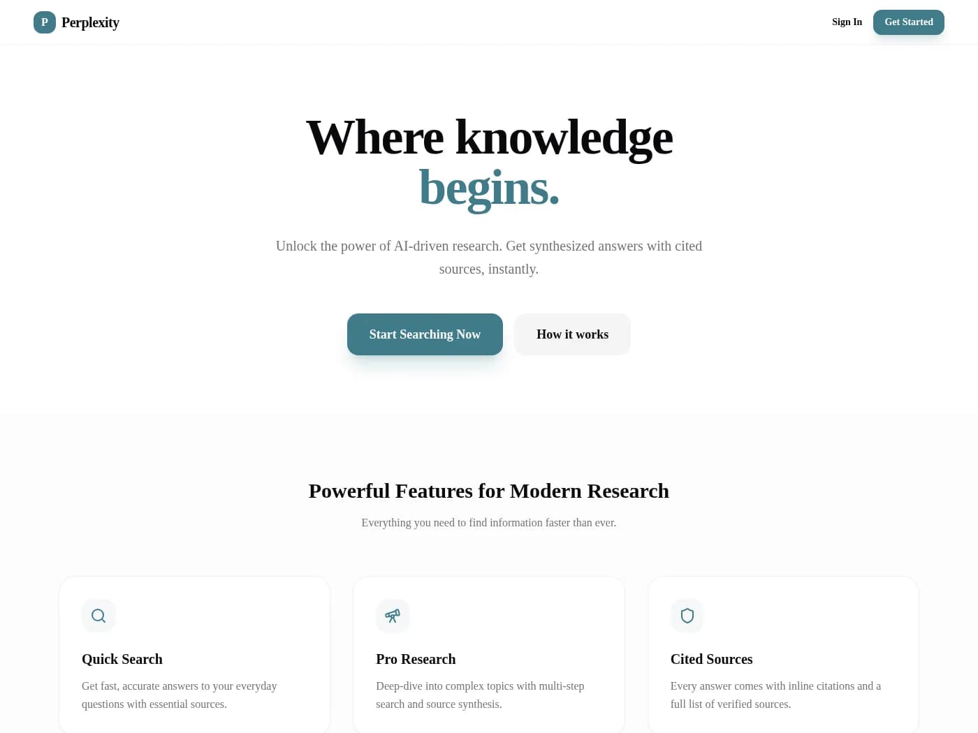 Perplexity SaaS Portal