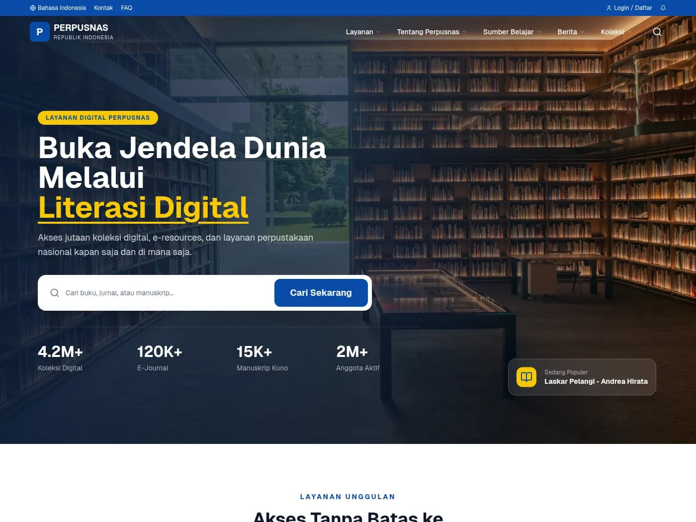 Perpusnas Web Clone