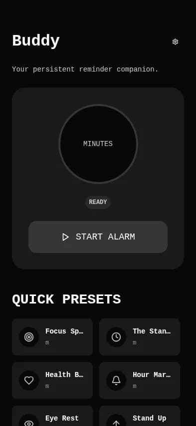 Persistent Alarm Buddy