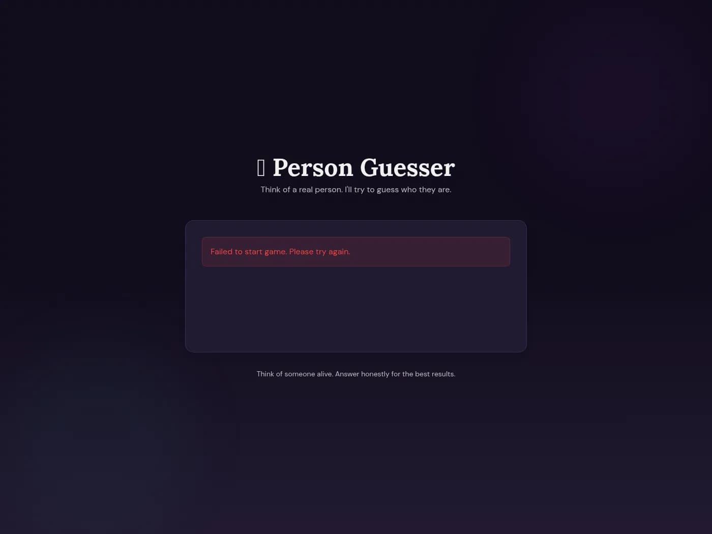 RealPerson Guesser