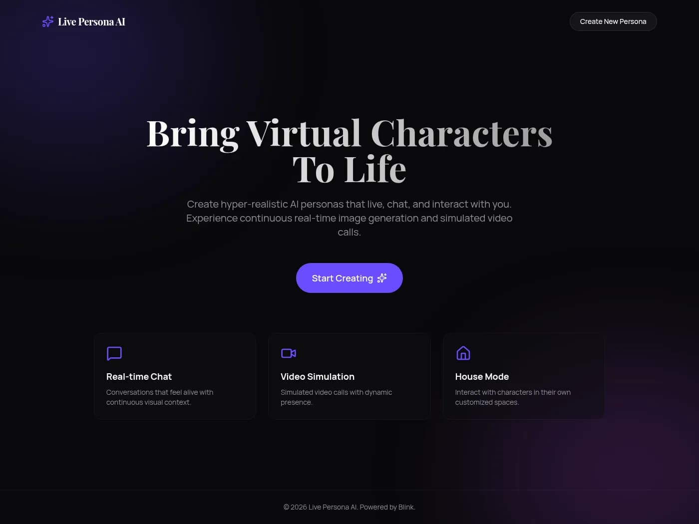 Live Persona AI Chat