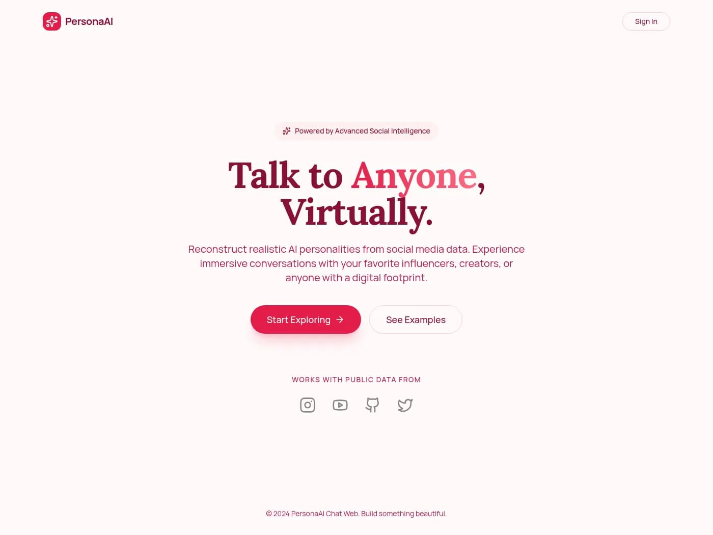 PersonaAI Chat Web