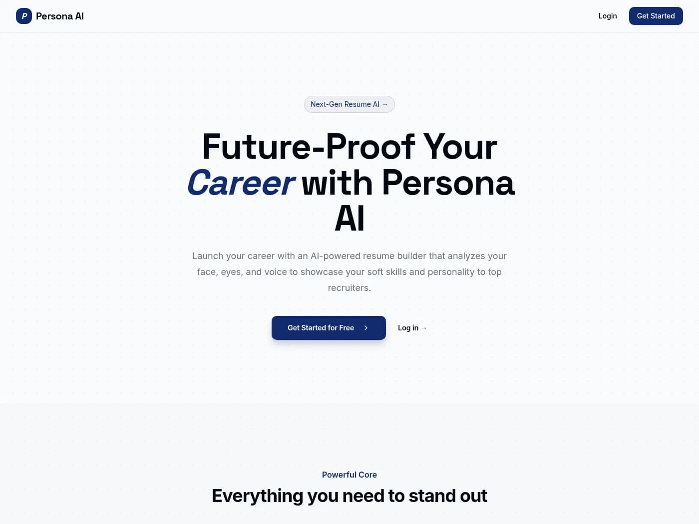Persona AI Resume Builder
