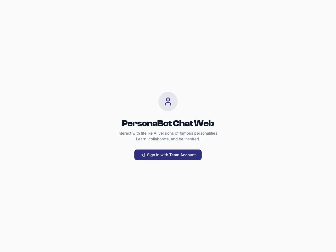 PersonaBot Chat Web
