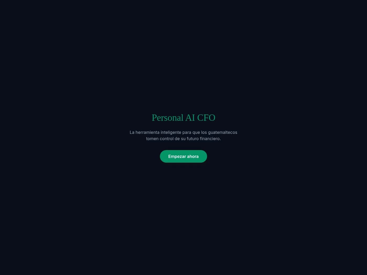 Personal AI CFO