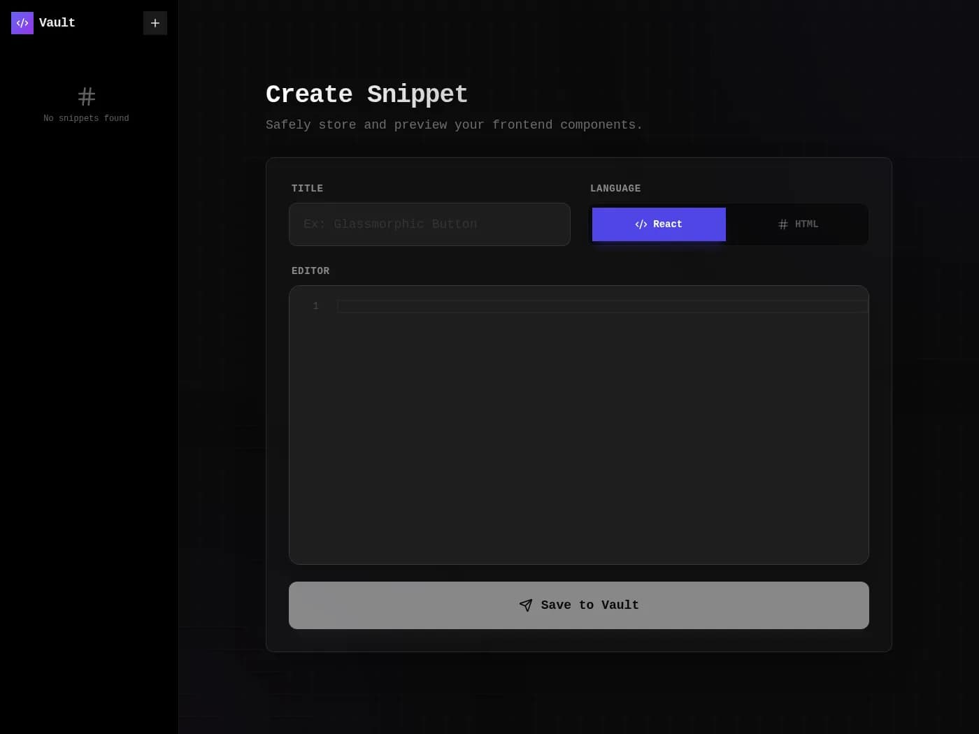 Personal Code Vault