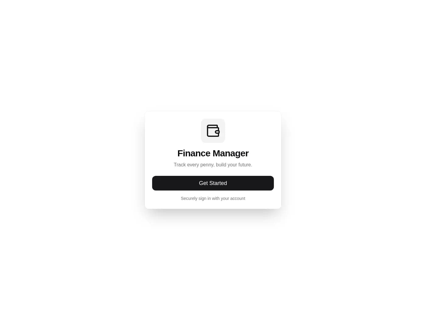 Personal Finance Manager