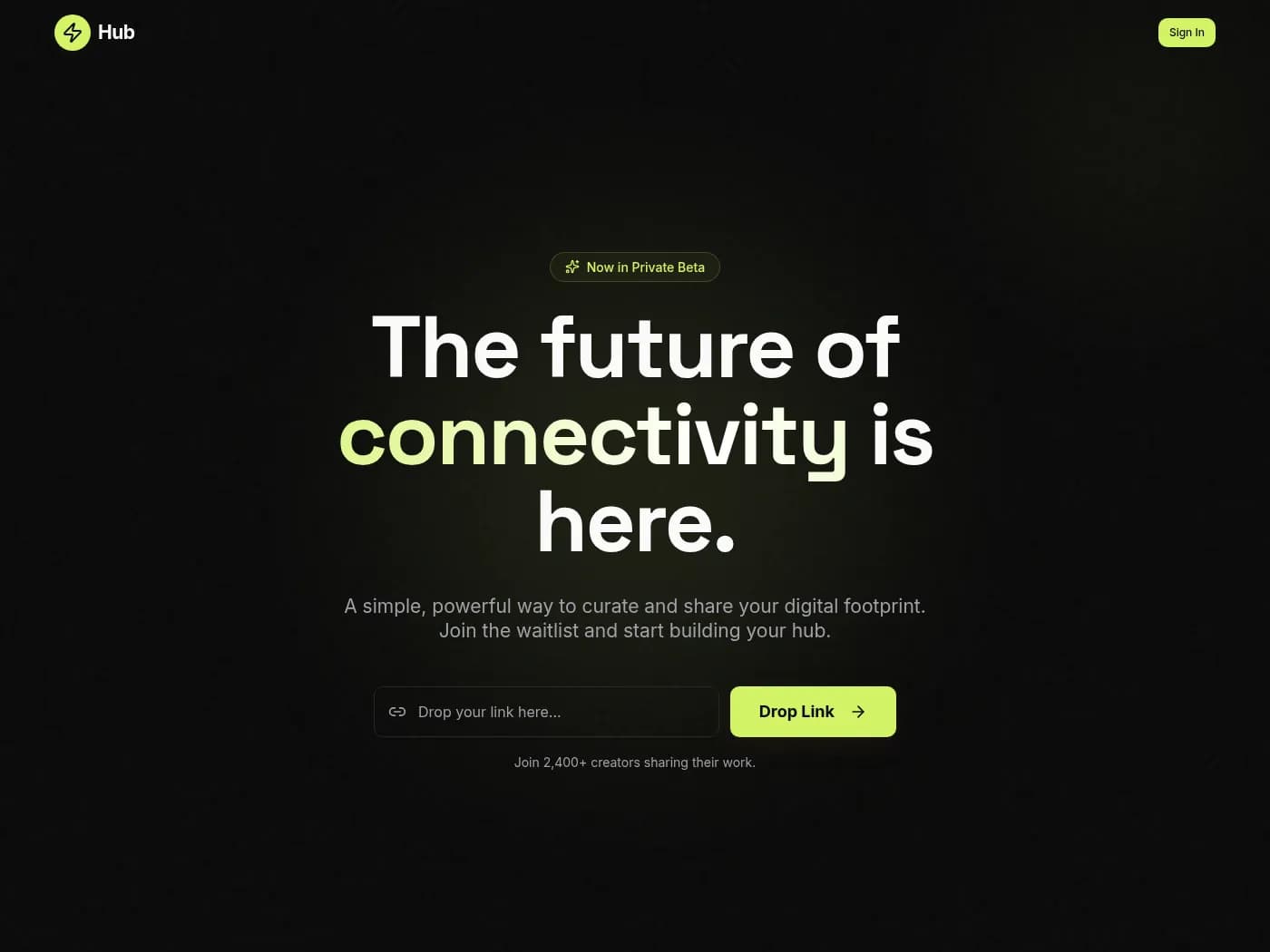 Personal Landing Page
