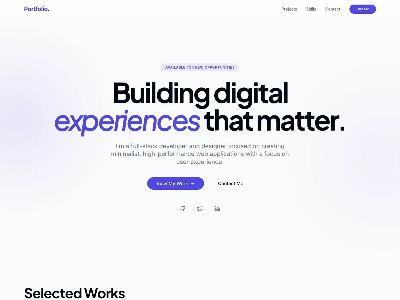 Personal Portfolio Site