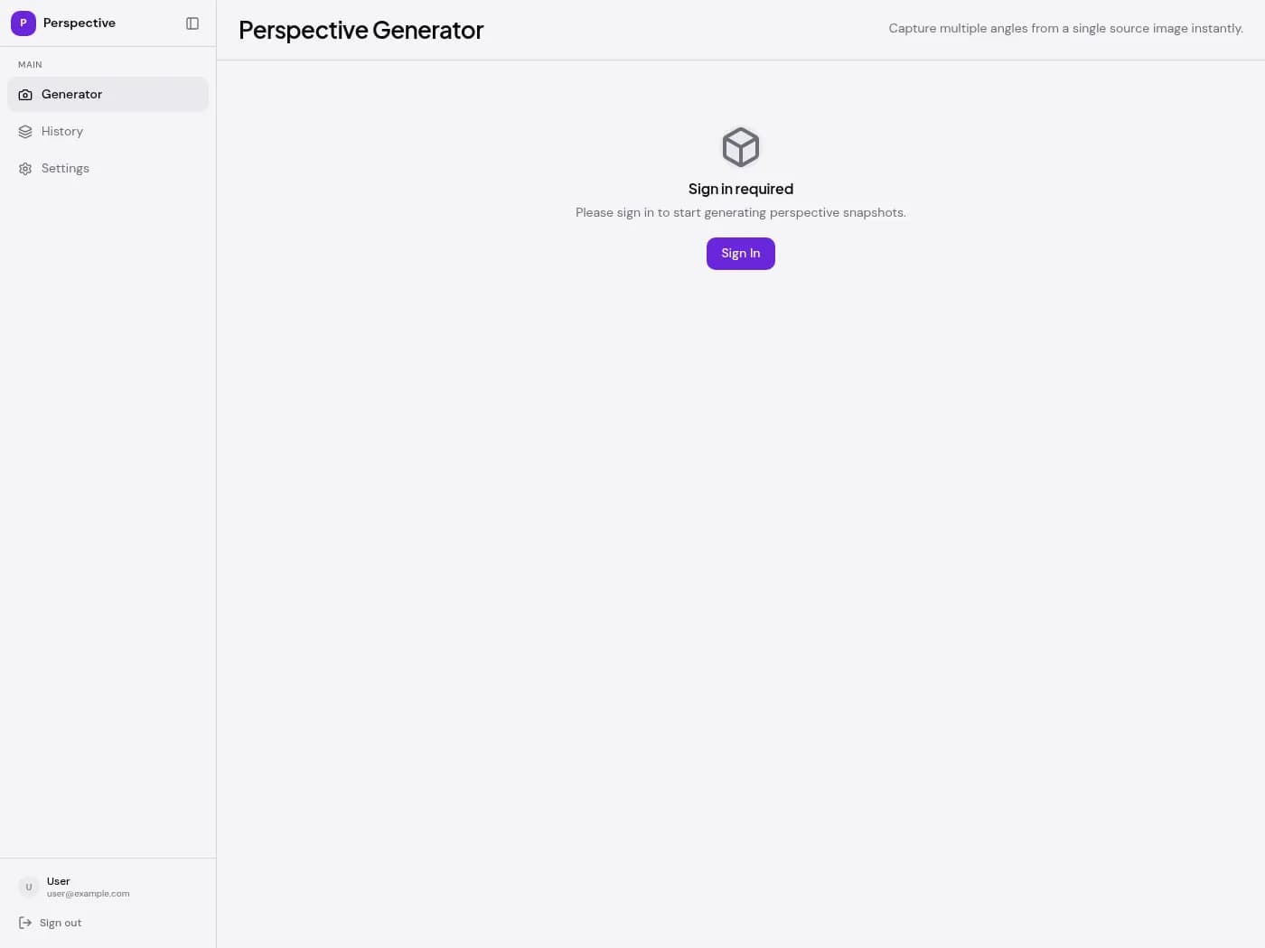 Perspective Snapshots Tool