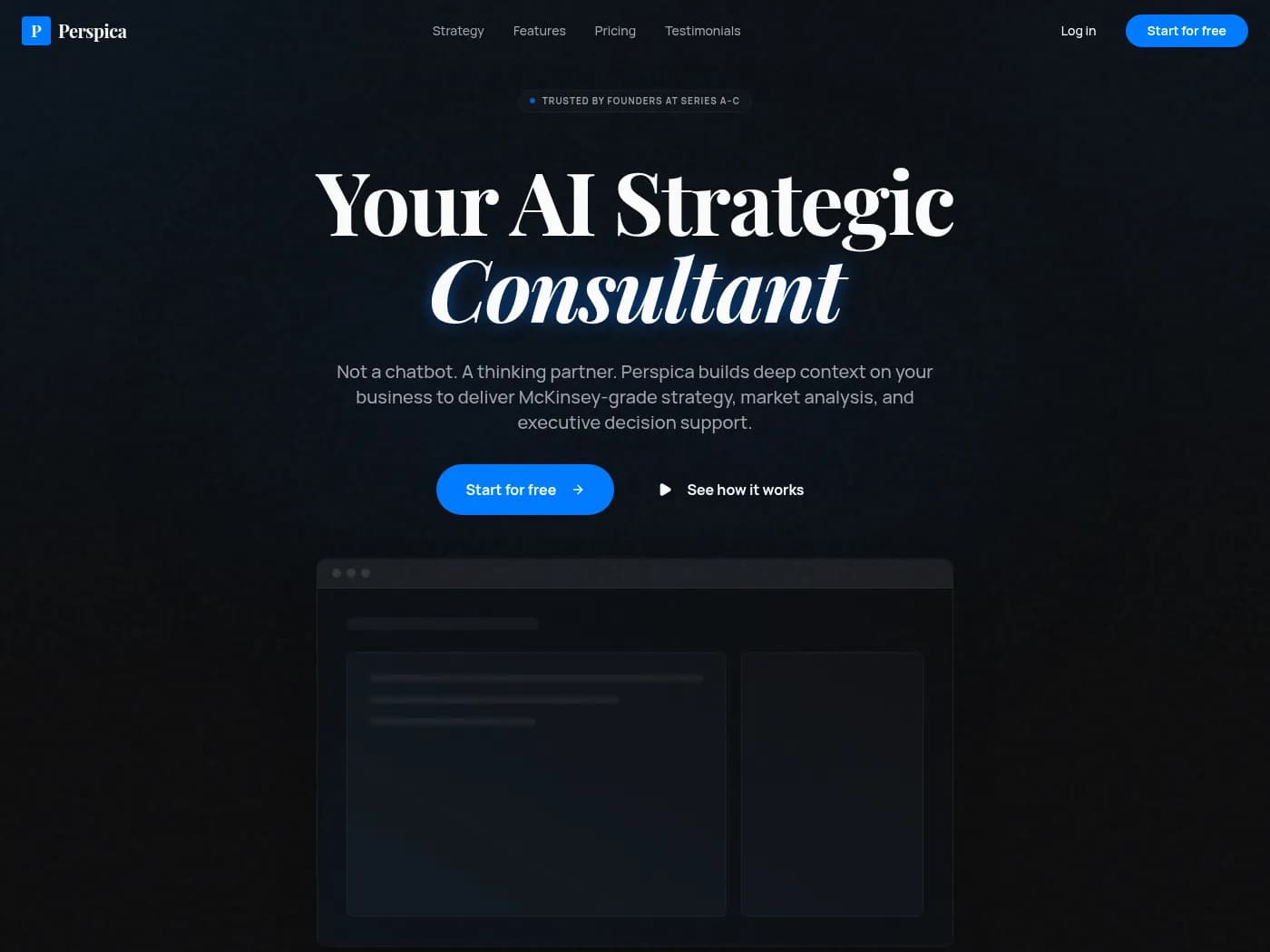 Perspica Landing Page