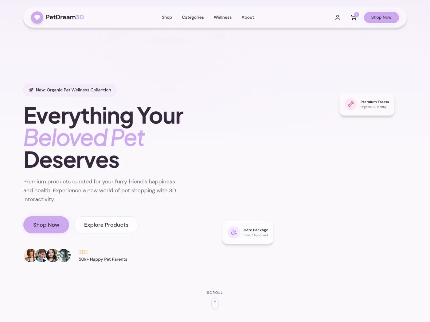 PetDream 3D Homepage