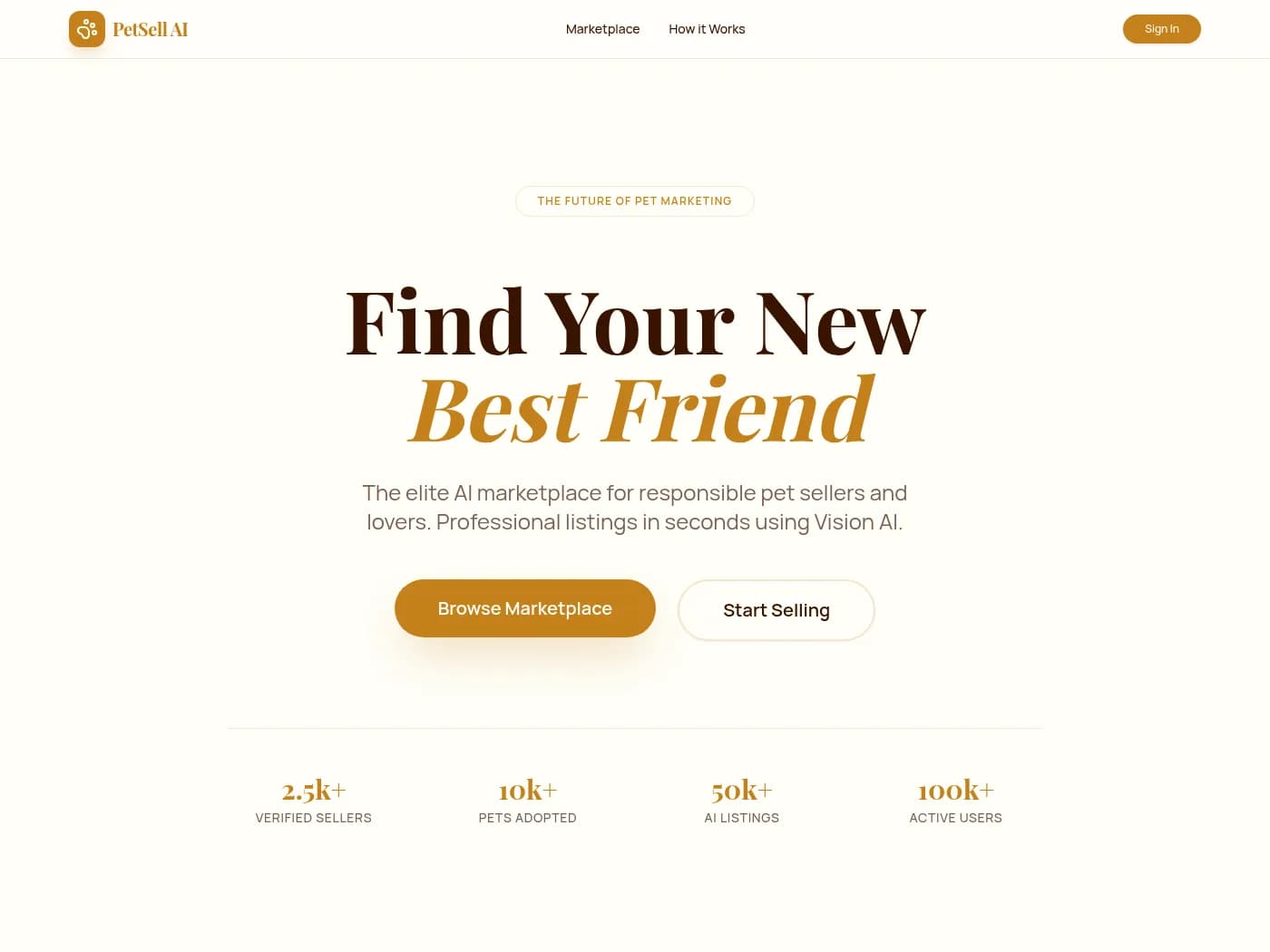 PetSell AI Marketplace