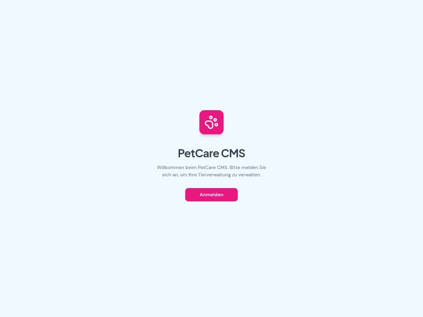 Pet Care CMS