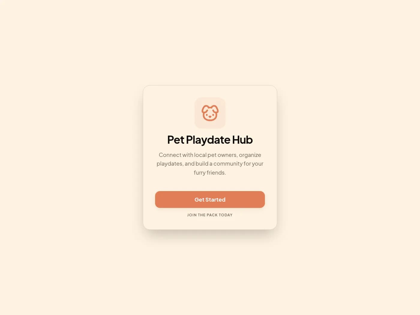 Pet Playdate Hub