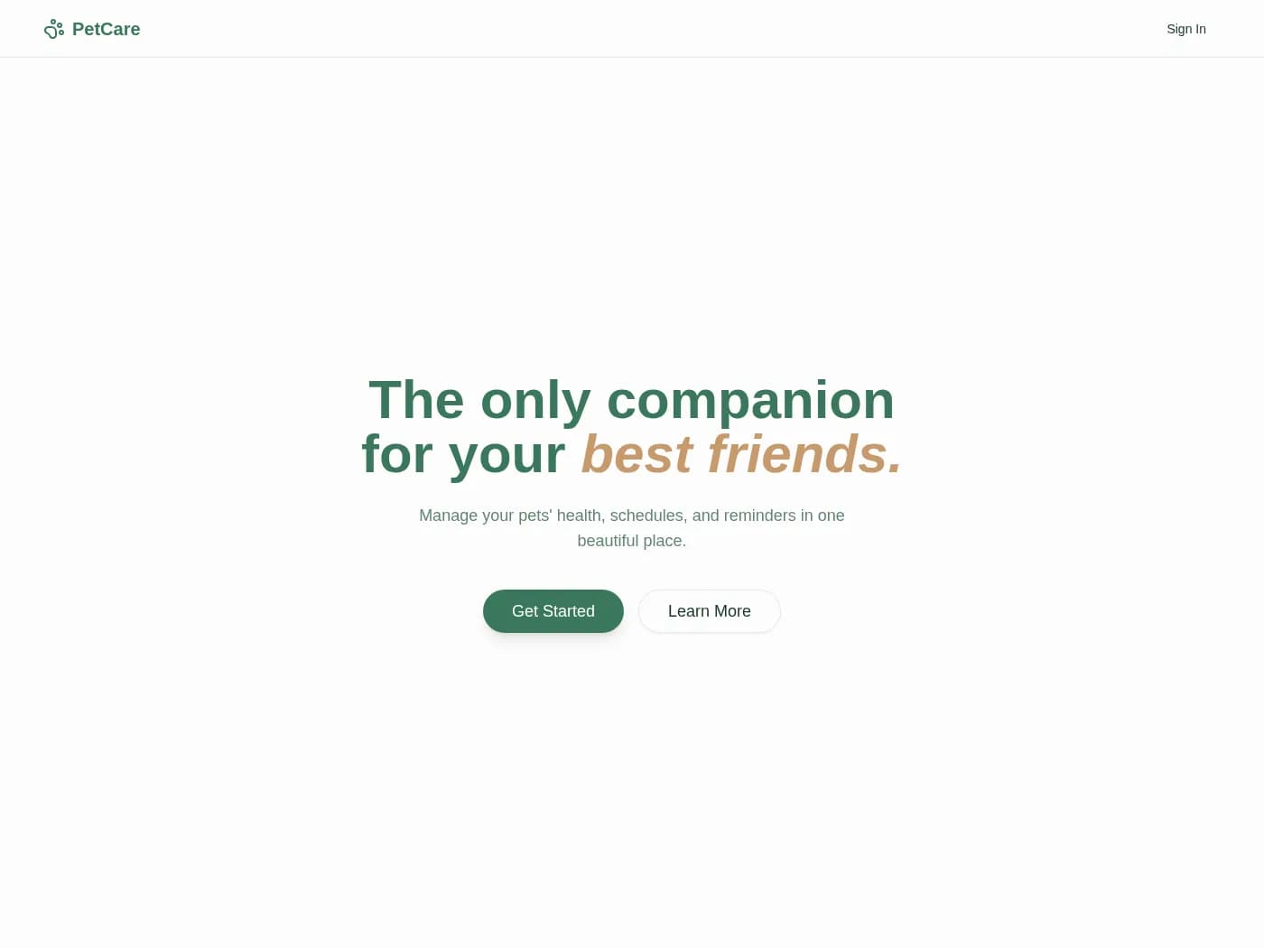 PetCare Companion