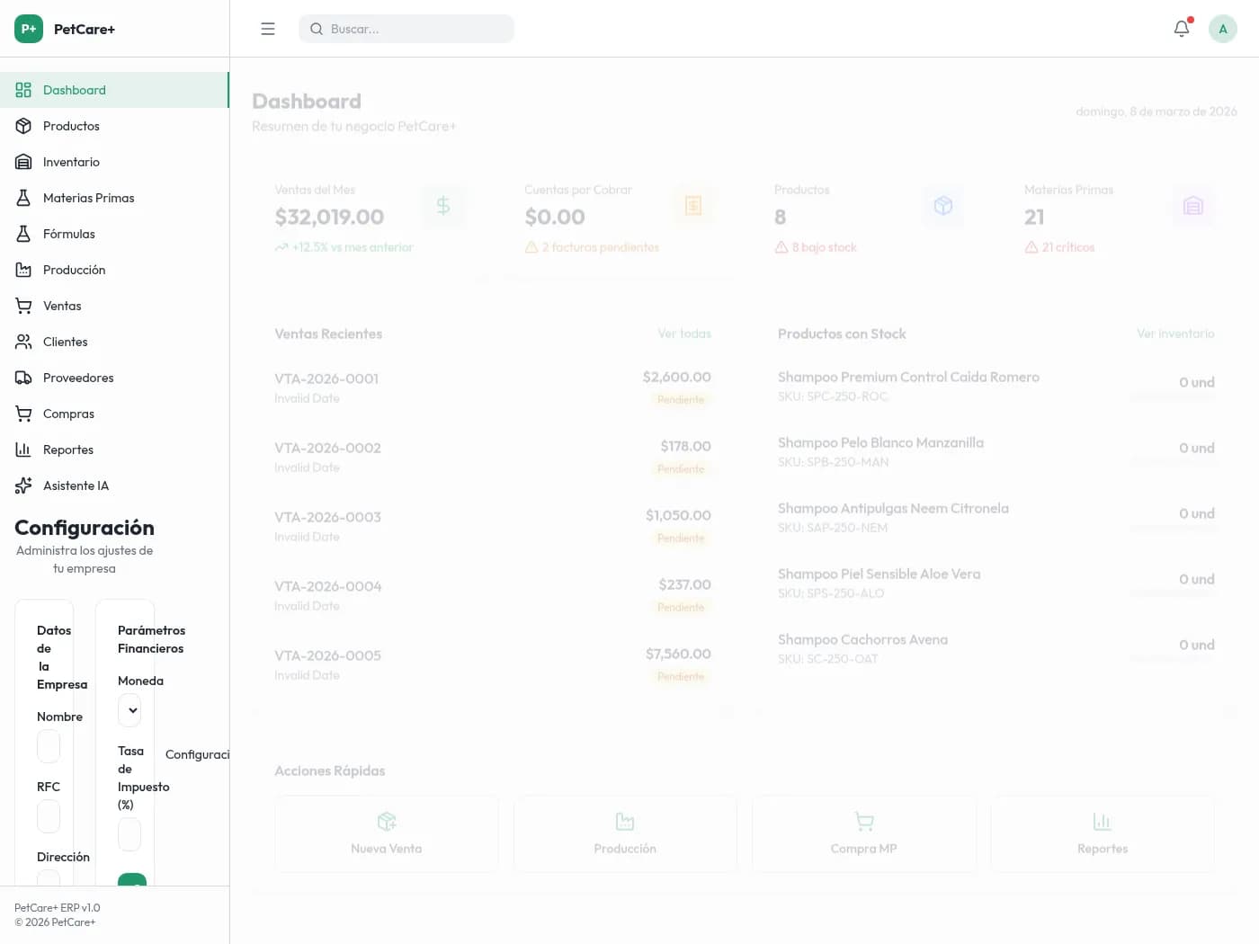 PetCare+ ERP Suite