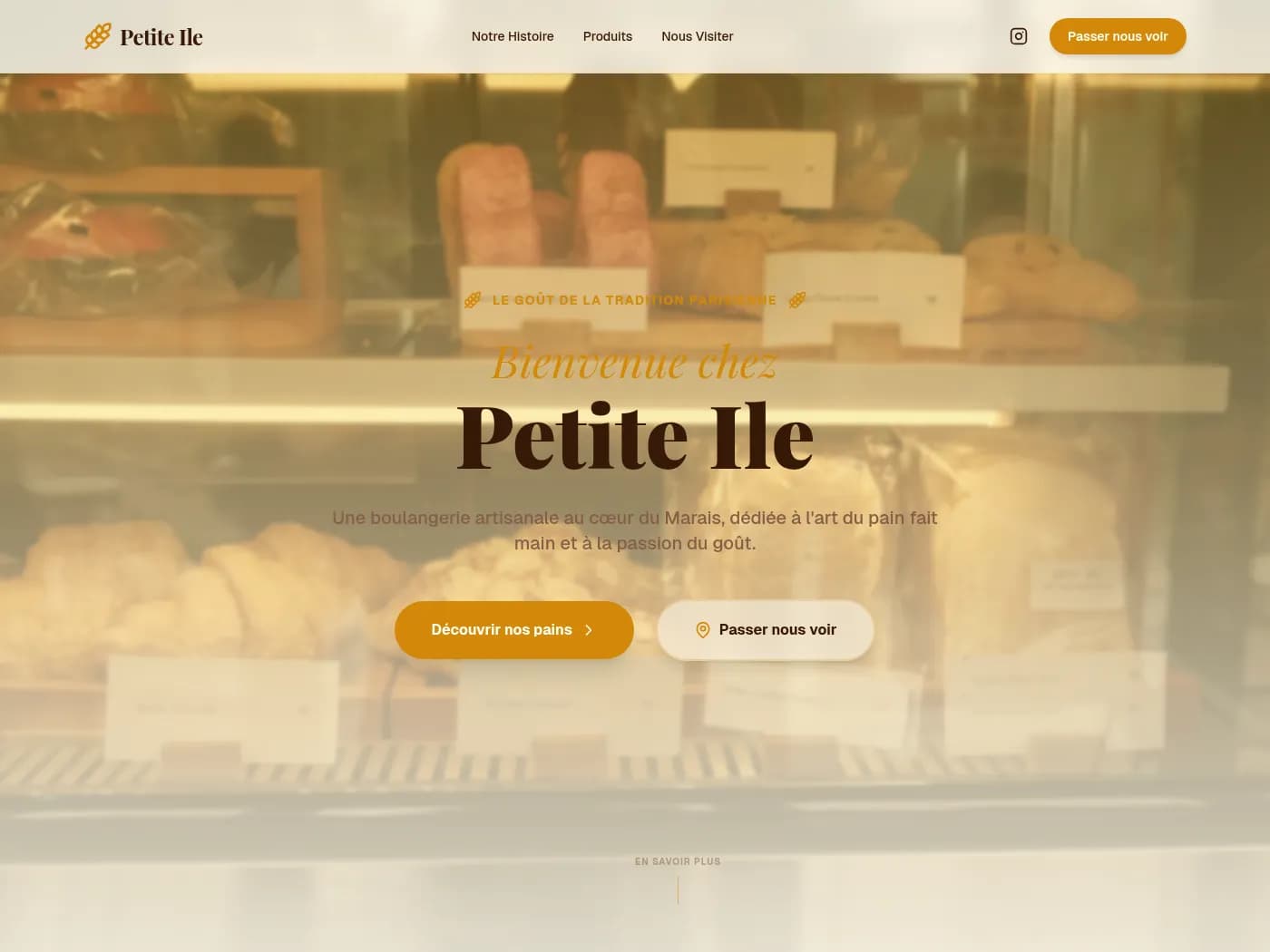 Petite Ile Bakery Web