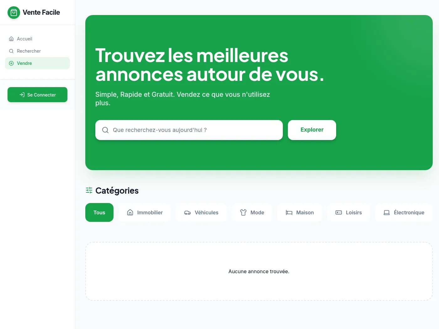 Vente Facile Web