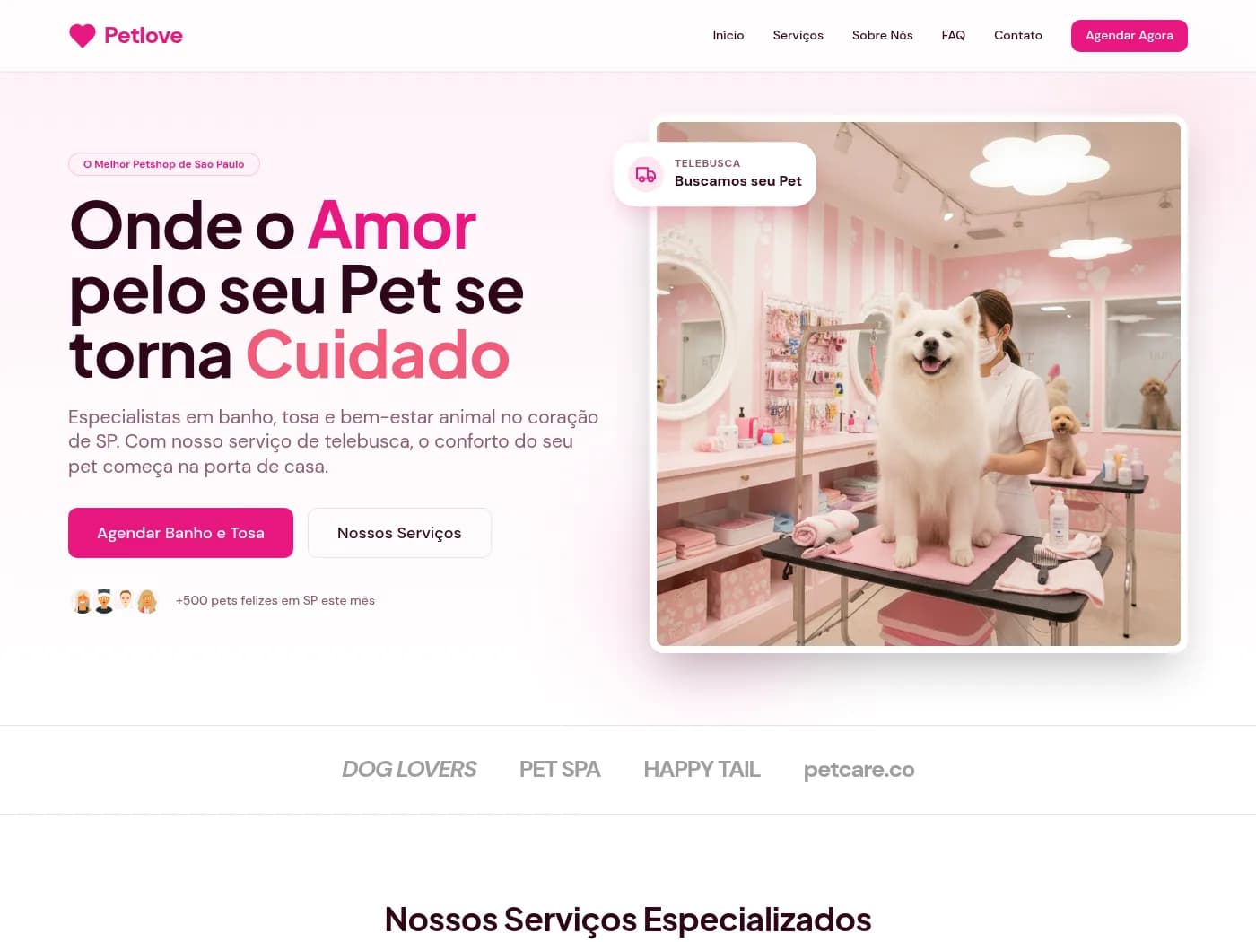 Petlove Landing Page