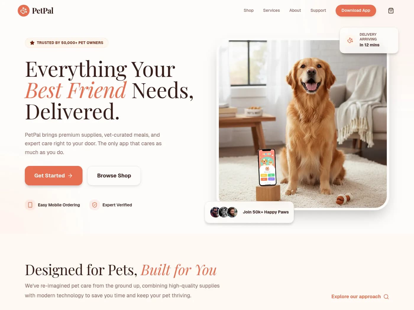 PetPal Landing Page