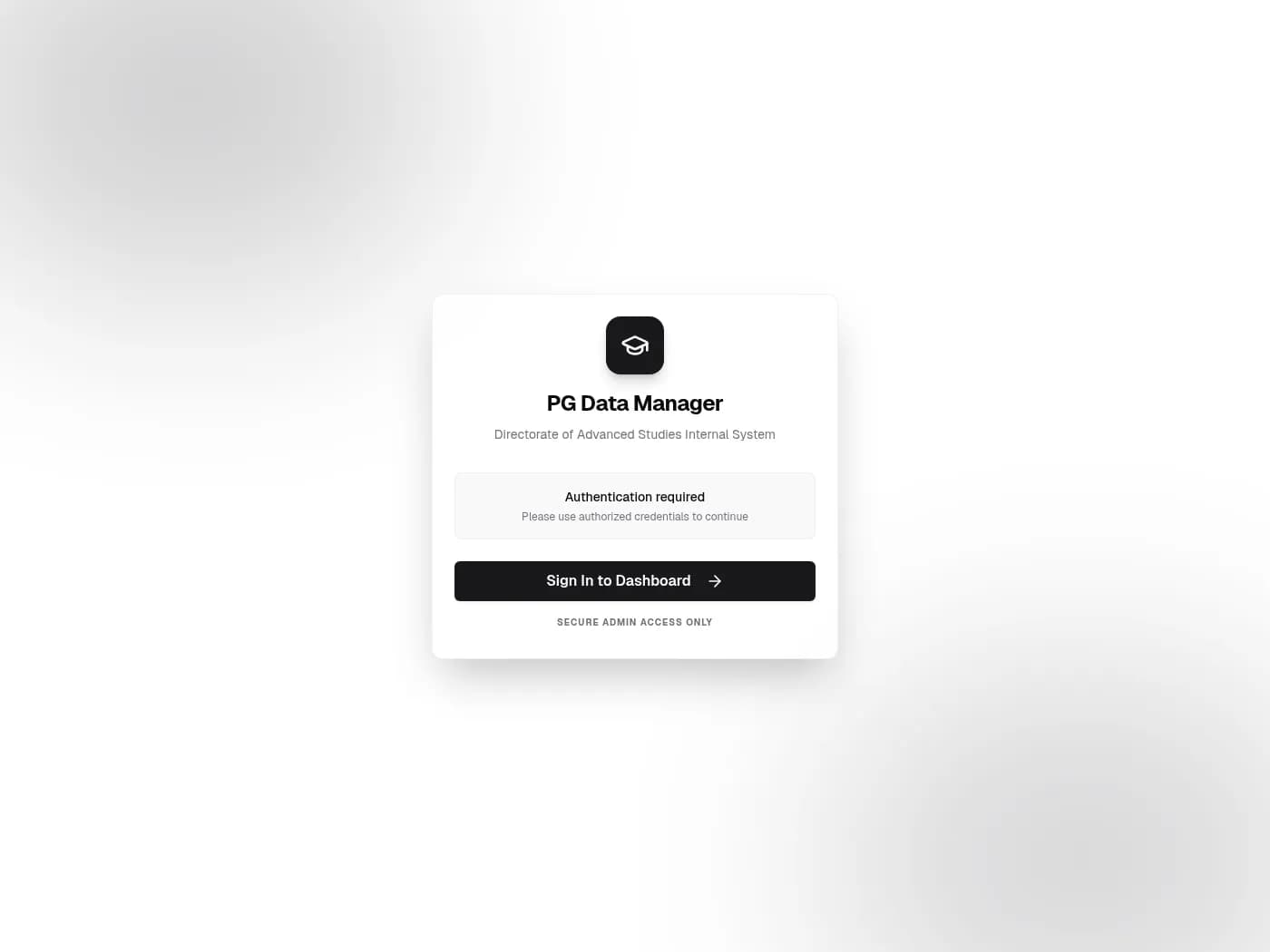 PG Data Manager