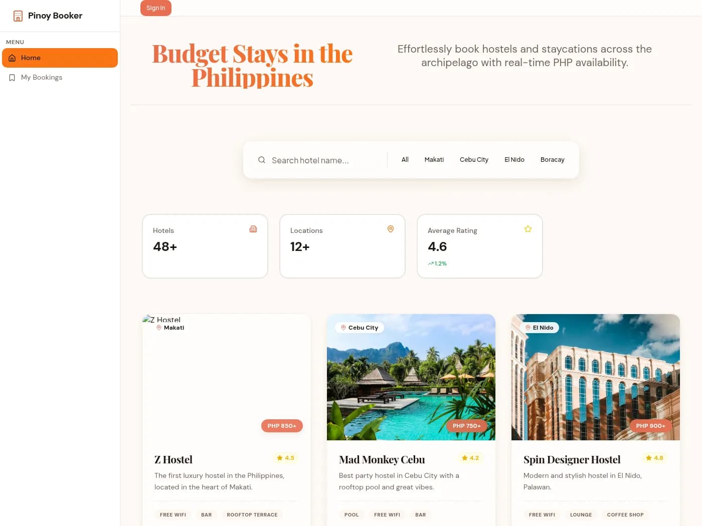 Pinoy Hotel Booker