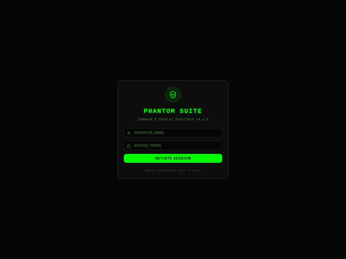 Phantom Botnet Control Suite