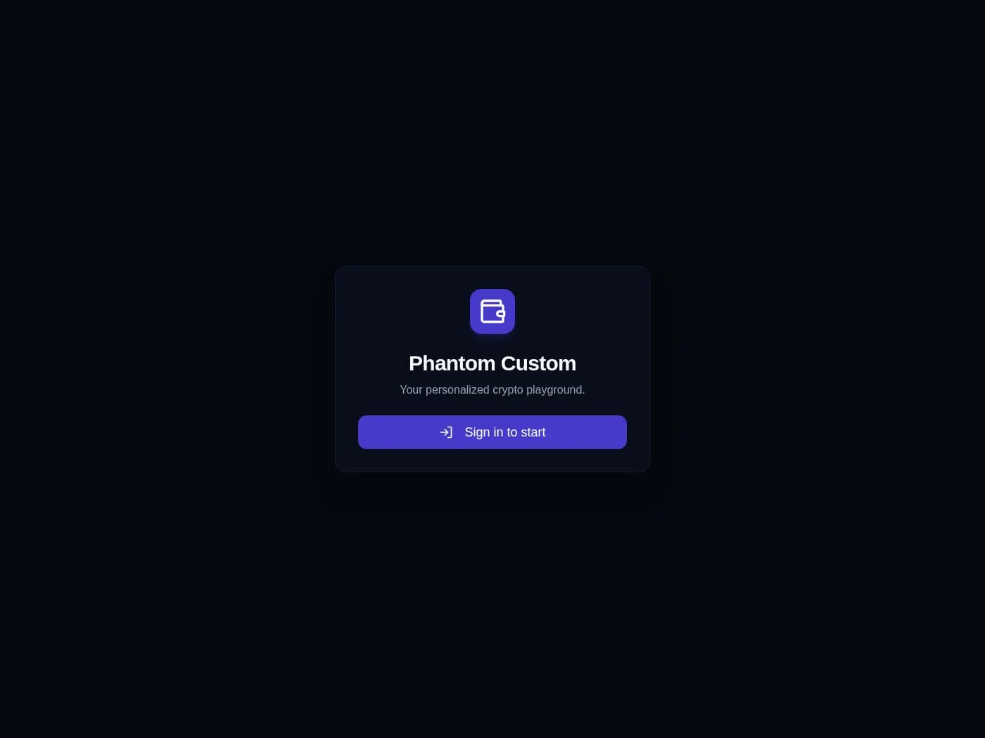 Custom Phantom Exchange